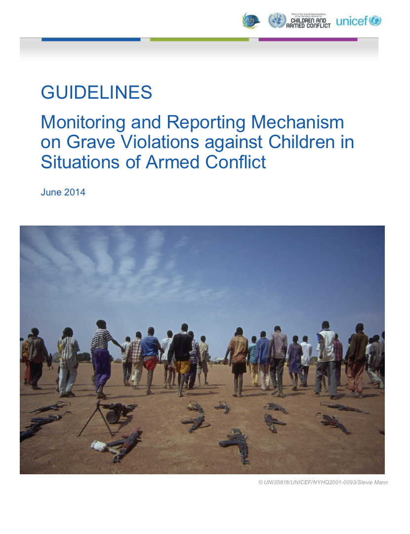 Guidelines: Monitoring and Reporting Mechanism on Grave Violations ...