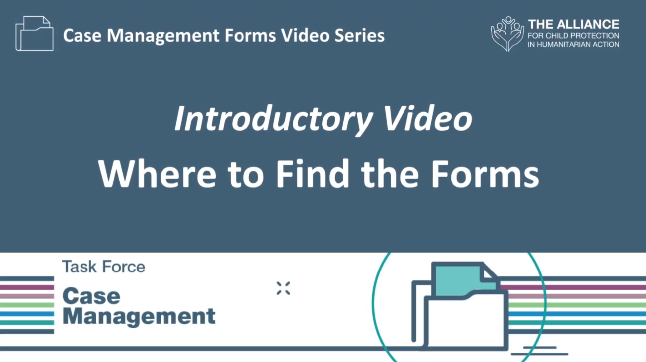 Case Management Forms Video Series | Alliance CPHA