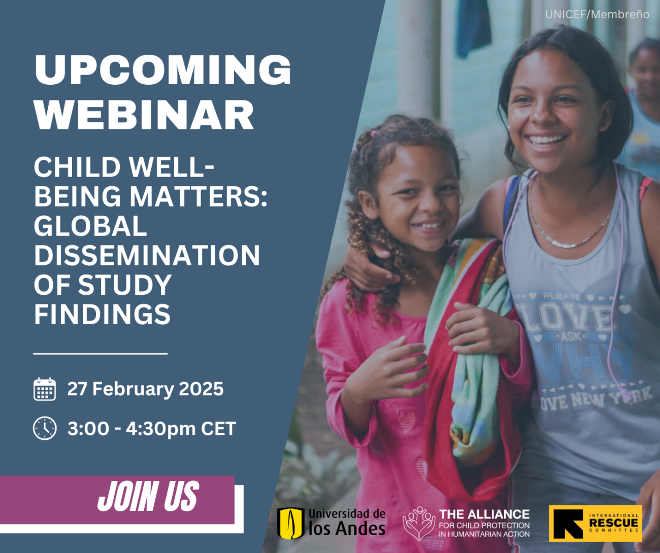Webinar | Child Well-being Matters: Global Dissemination of Study ...